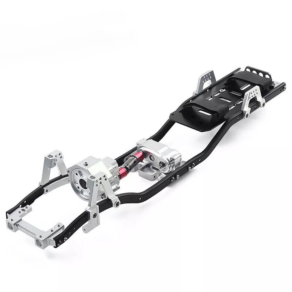 313mm Wheelbase Prefixal Gearbox Chassis Frame For 1/10 RC Axial SCX10 ...
