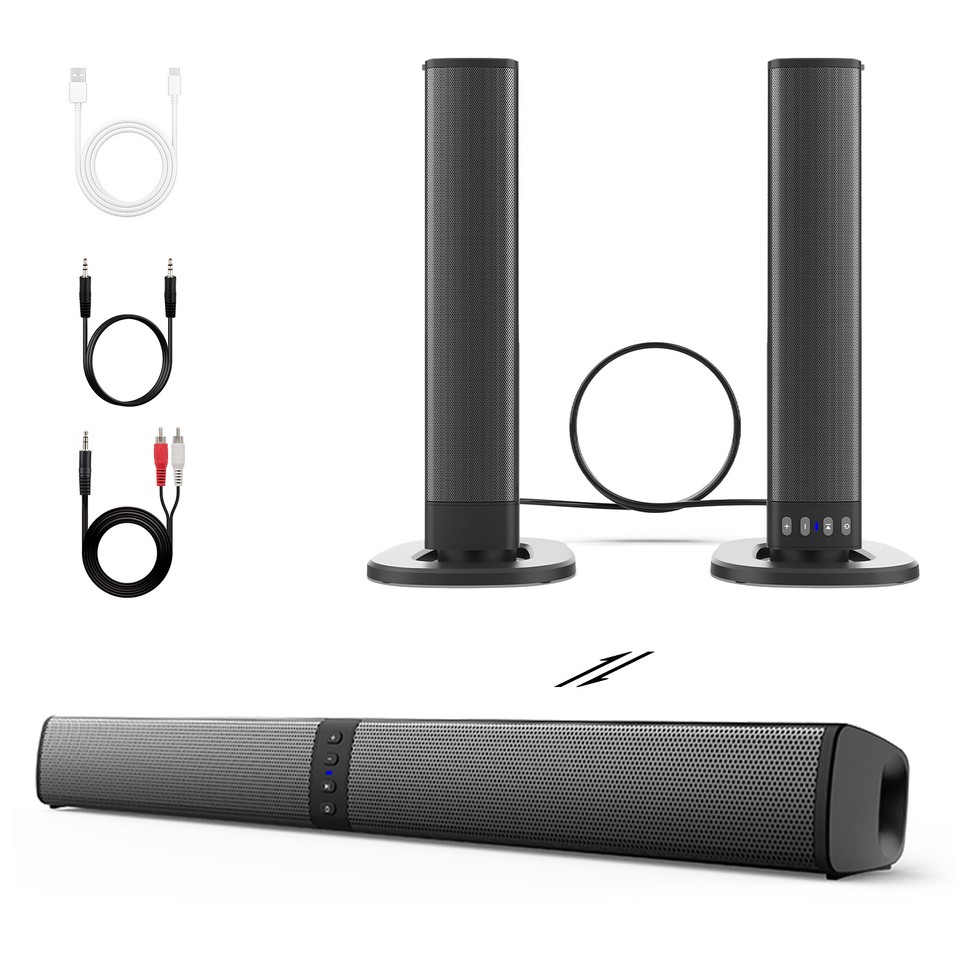 2 in 1 Detachable Sound Bar for Smart TV Home Theater Audio SoundBar ...