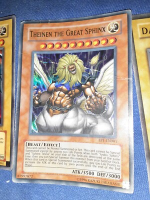 1996 Yu-Gi-Oh! TCG Theinen The Great Sphinx #EP1-EN001 CREASED ULTRA ...