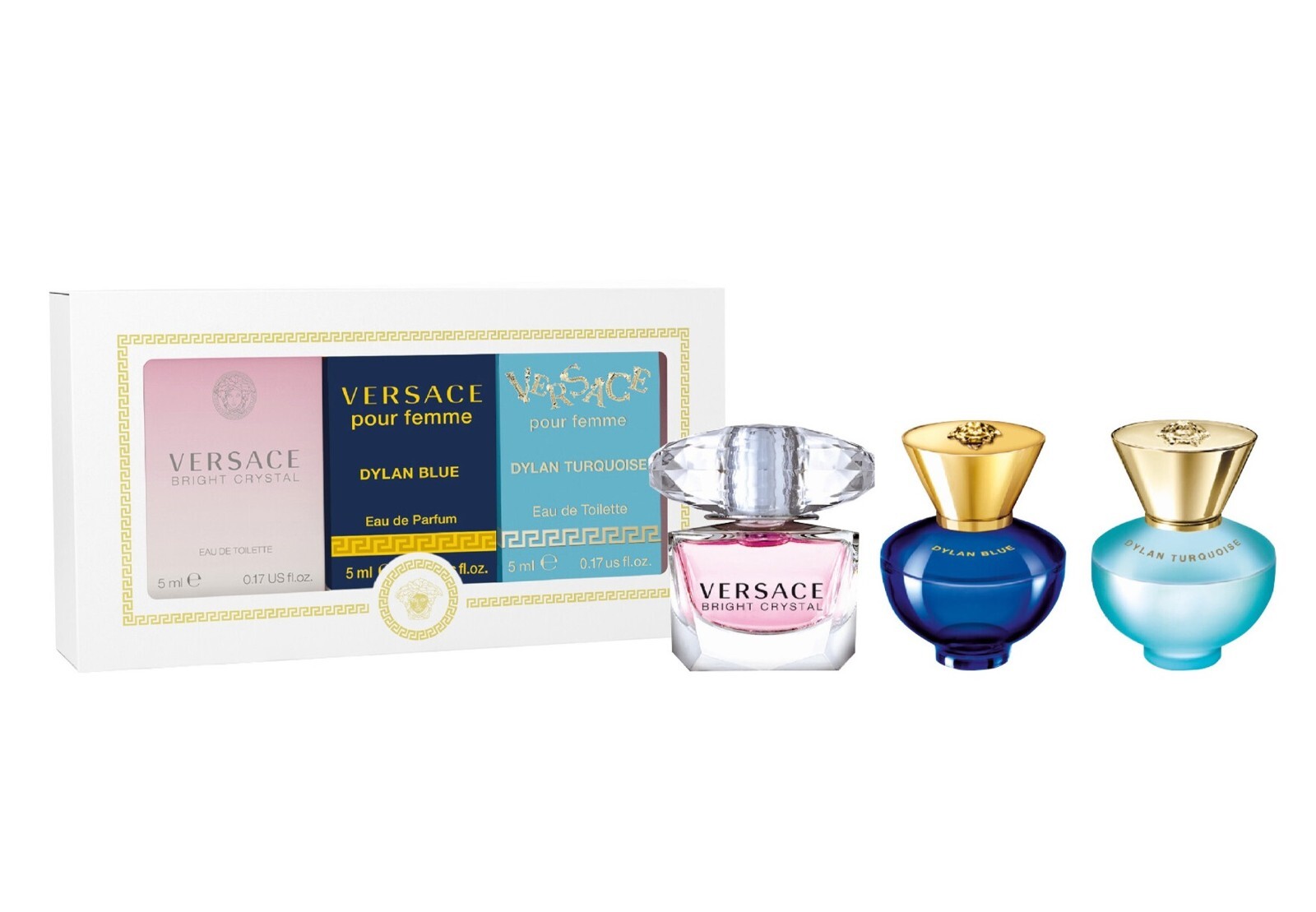 VERSACE Mini GIFT SET 3 pc BRIGHT CRYSTAL + DYLAN BLUE + DYLAN ...