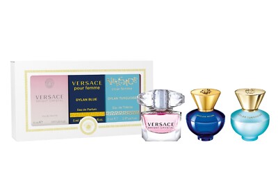 VERSACE Mini GIFT SET 3 pc BRIGHT CRYSTAL + DYLAN BLUE + DYLAN ...