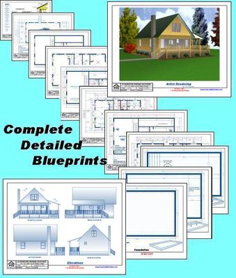 24x32 Cabin Plans 20' X 24' Budget Cabin Architectural Plans – Build