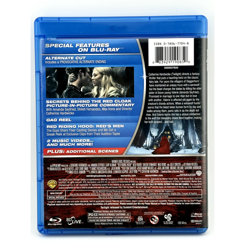 RED RIDING HOOD (2011) Alternate Cut BLU-RAY / DVD Seyfried Oldman | eBay