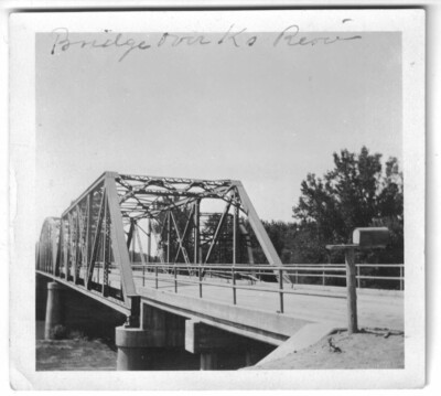Vintage 1920s 1930s Photo Kansas River Bridge Black & White Glossy ...
