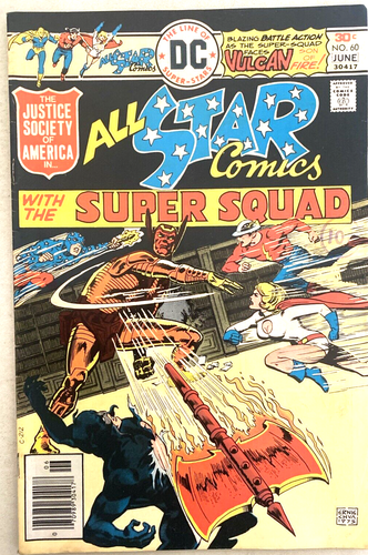 ALL STAR COMICS. # 60. JUSTICE SOCIETY AMERIC JUNE 1976. FN/VFN ERNIE ...