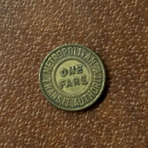VINTAGE METROPOLITAN TRANSIT AUTHORITY One Train Bus Token Fare MTA | eBay