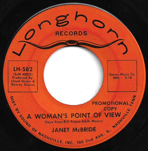 Janet McBride - Mass Confusion 1967 7", Promo Longhorn Records LH-582 ...