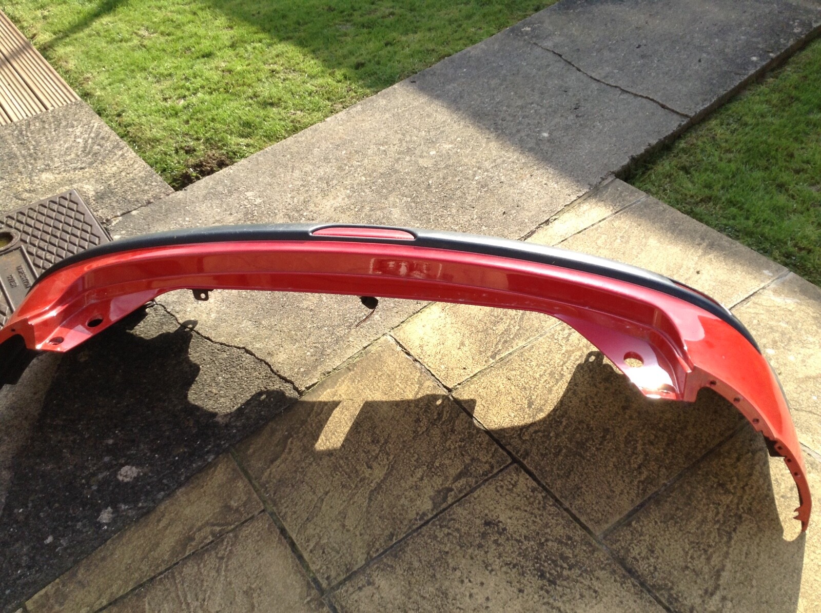 Nissan note rear bumper in plain red | eBay UK