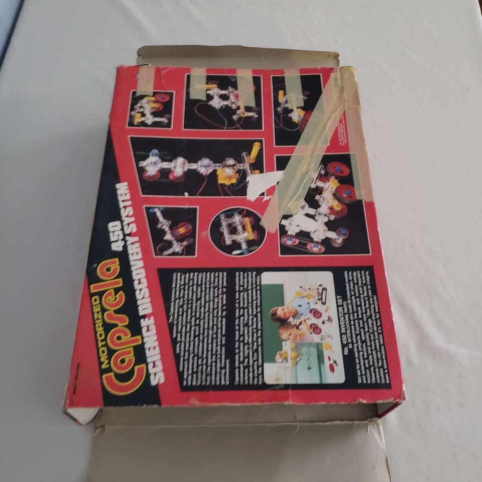 Motorized Capsela 450 Science Construction Toy System Retro Robot PARTS ...