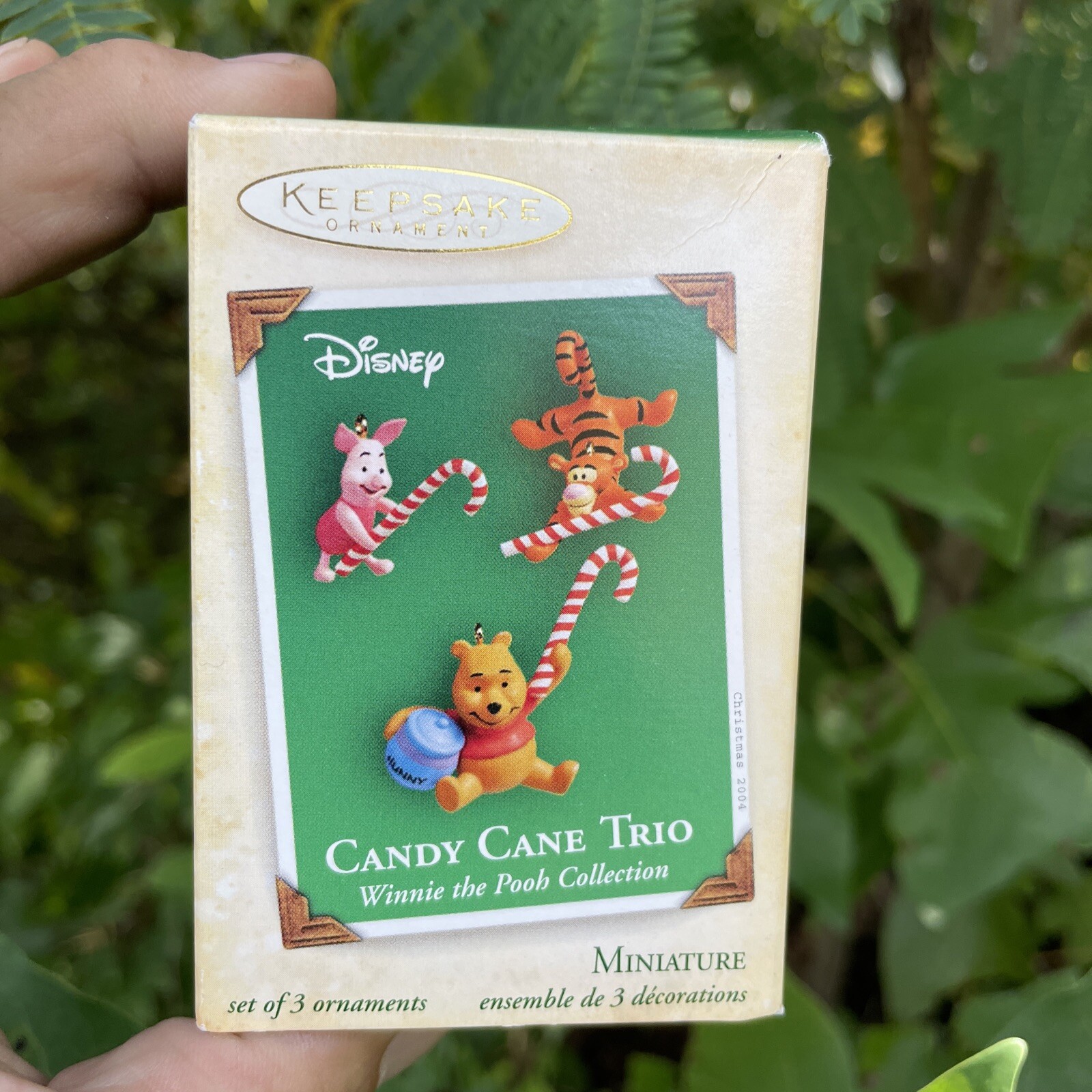 Winnie The Pooh Piglet Tigger Candy Cane Trio Hallmark Ornaments SET 3 ...