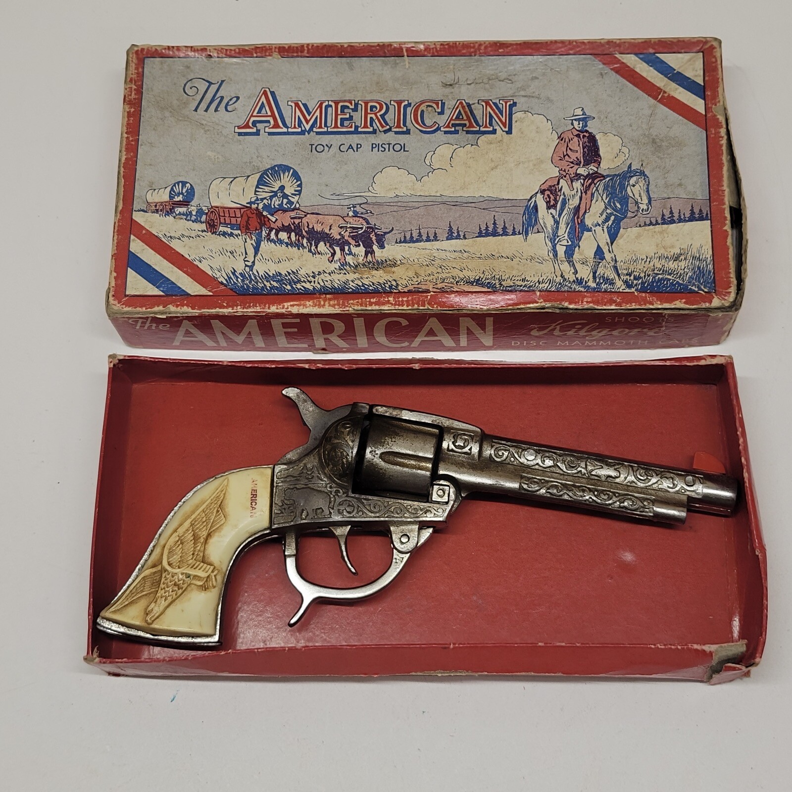 VINTAGE KILGORE THE AMERICAN TOY CAP GUN WITH BOX | eBay