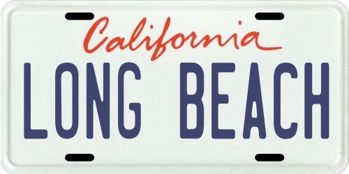 LONG BEACH California Metal CA License Plate | eBay