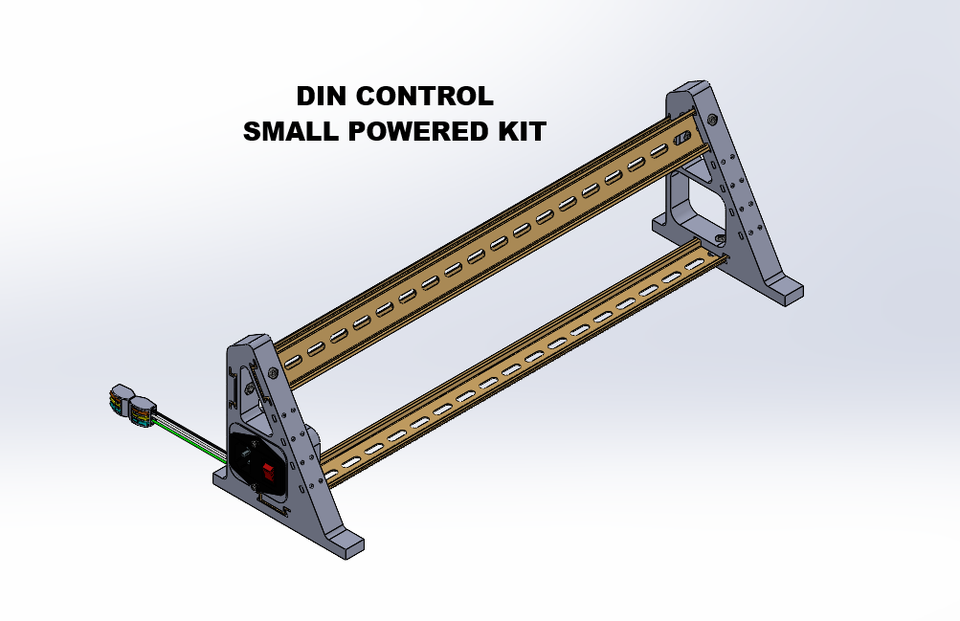 PLC Trainer DIN Rail Stand: Allen-Bradley/Siemens/Omron/Mitsubishi ...
