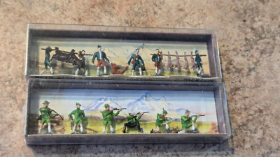 NOS 2 Merten HO Scale Hunters Shooting 6 Figures 2114 & 2120 hunters ...