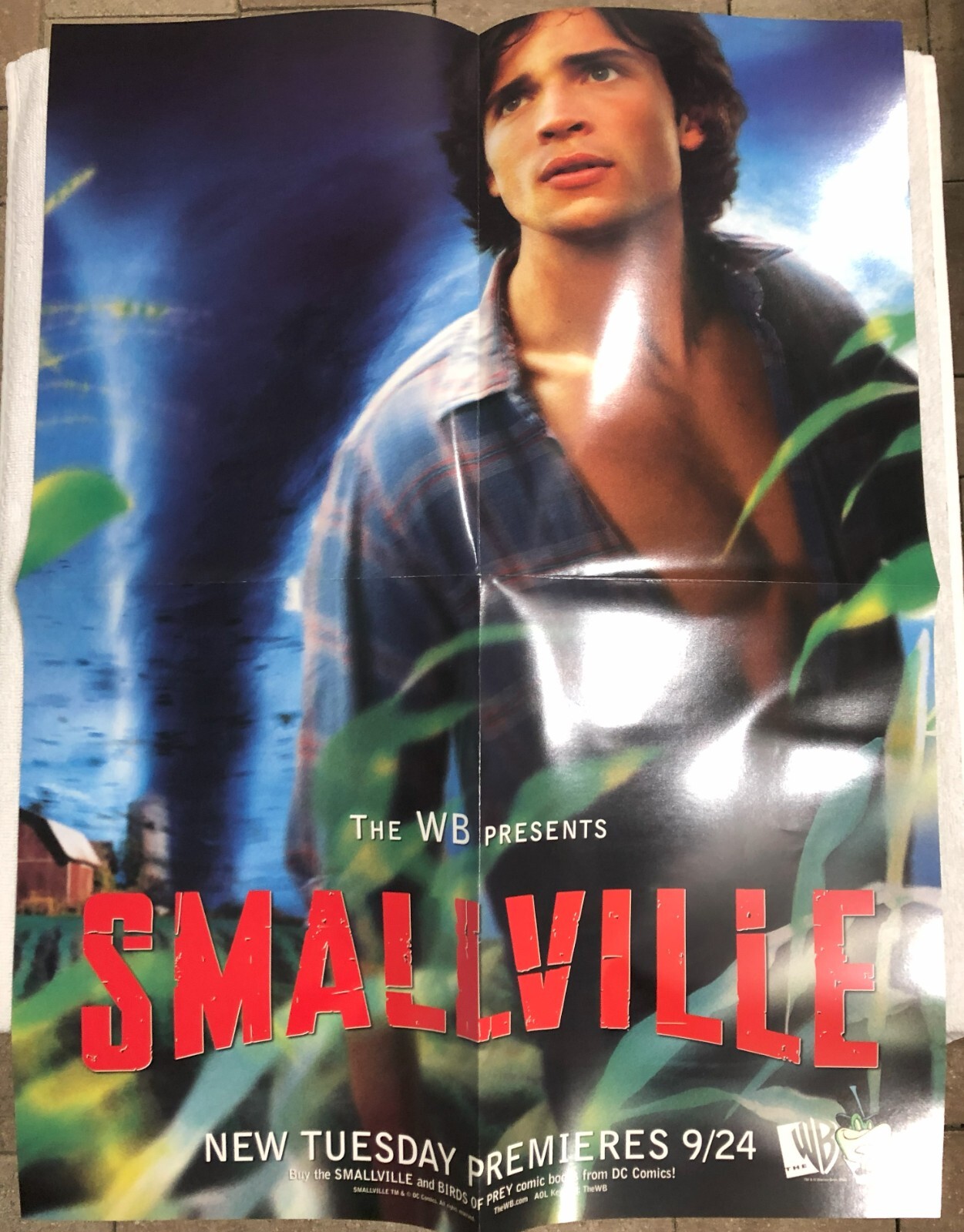 Smallville TV Show Poster - The WB 2002 - Rare (Folded Promotional) | eBay