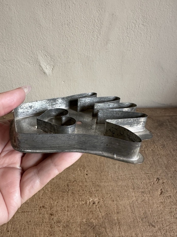 Tinsmith Made Tin Flat Back Heart In Hand Cookie Cutter Large Size | eBay