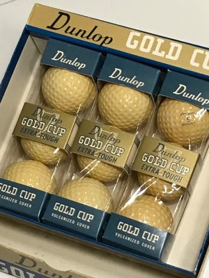 Vintage Dunlop Gold Cup Championship 3/4 Full Box Golf Balls 50s-60s | eBay