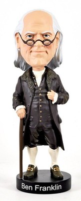 Royal Bobbles Founding Fathers Benjamin Franklin bobblehead figure ...