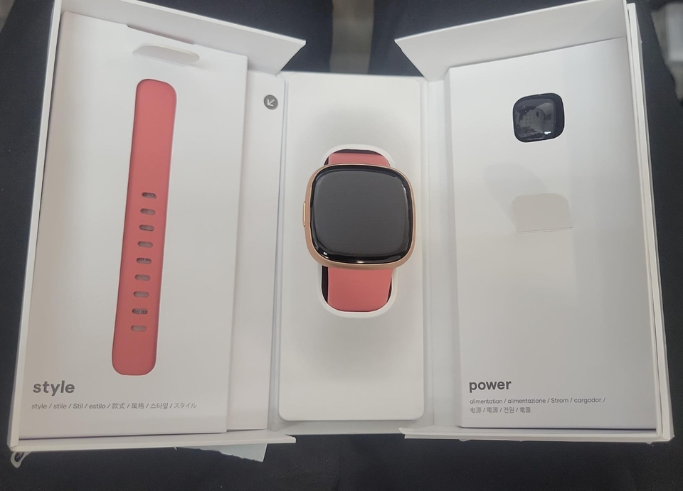 Fitbit Versa 4 Fitness Smartwatch - Orange Band Open box | eBay