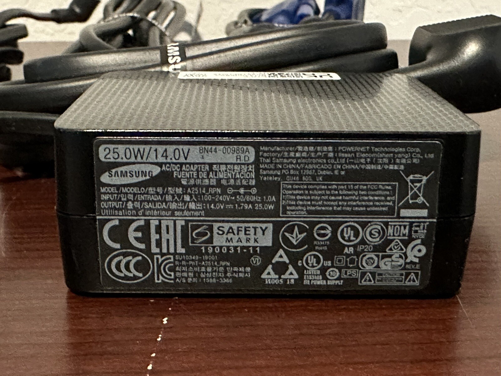 Genuine Samsung Monitor TV Ac/dc Adapter Power Supply A2514 RPN 14v 1 ...