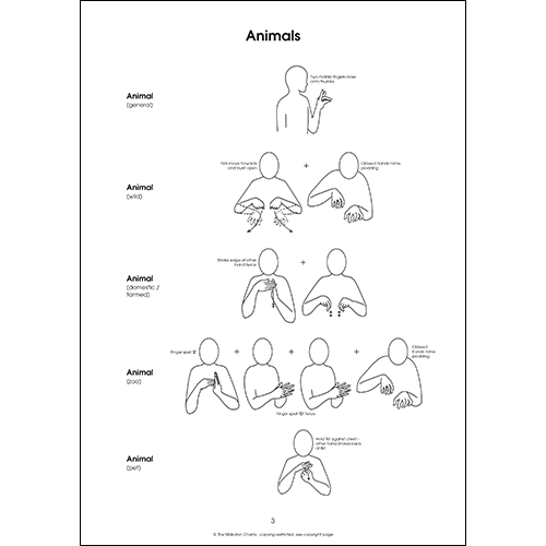 Makaton Resource Vocabulary Book SIGNS Animals, Transport and Vehicles ...
