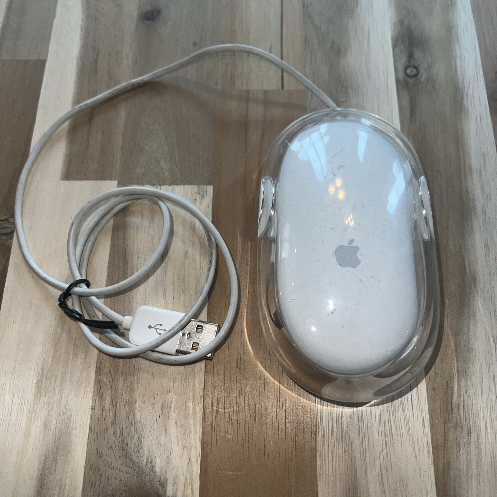 Apple Desktop USB Pro Mouse M5769 White/Clear For iMac | eBay