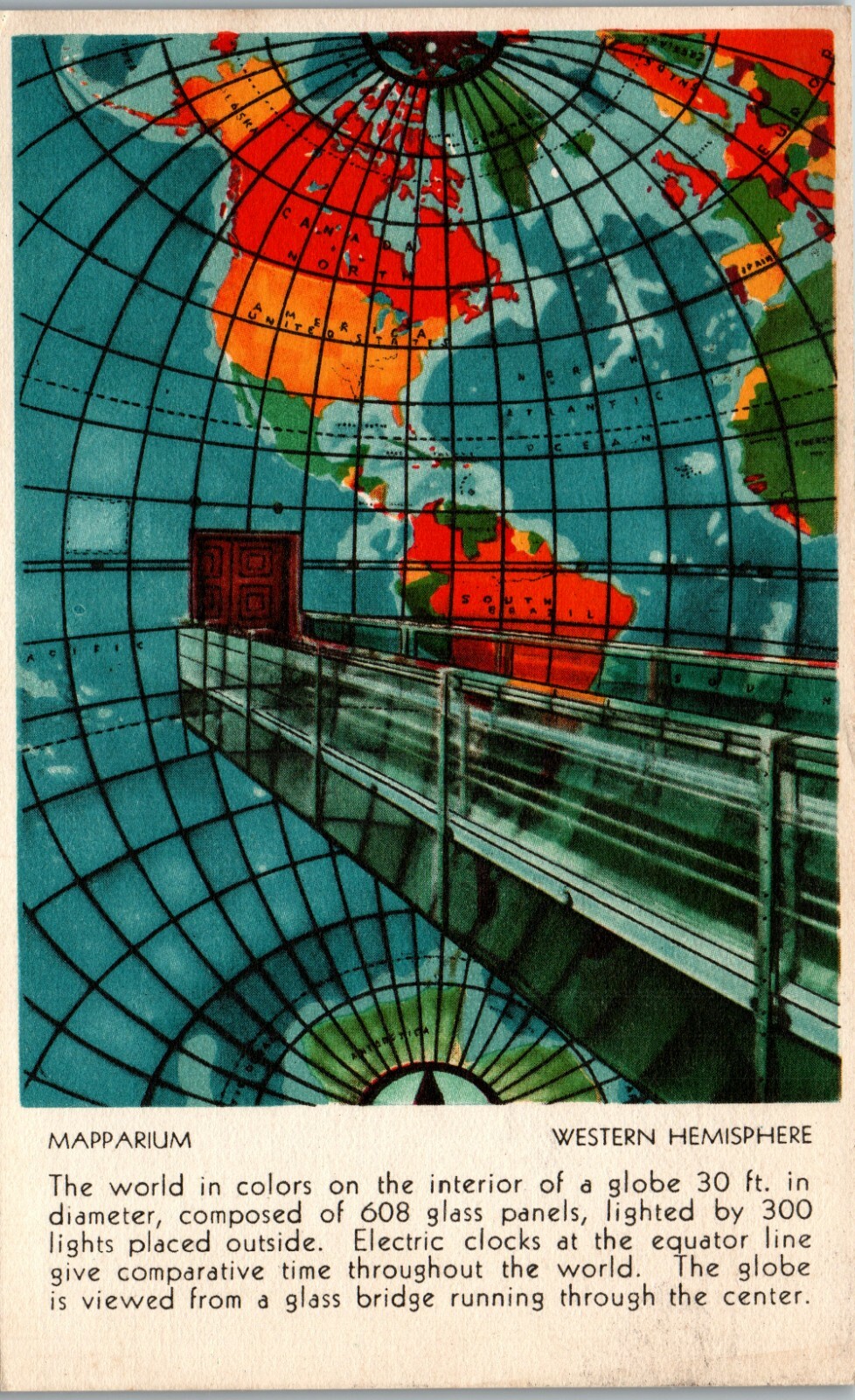 Mapparium Christian Science Publish House, Boston MA Vintage Postcard ...