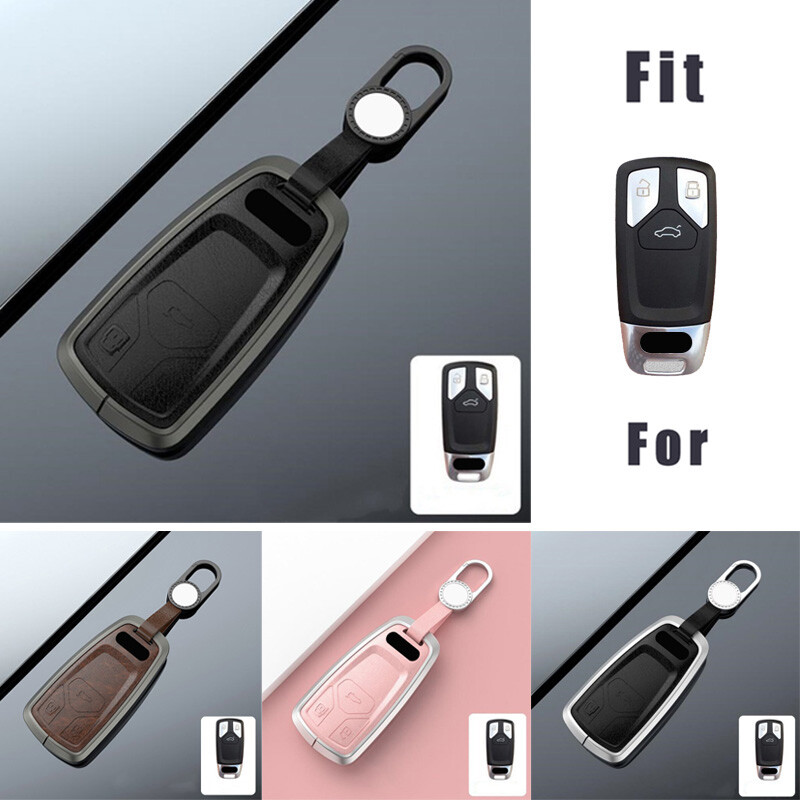 Zinc Alloy Car Key Fob Case Cover For Audi A4 A5 Q7 Q5L S4 TT Quattro ...