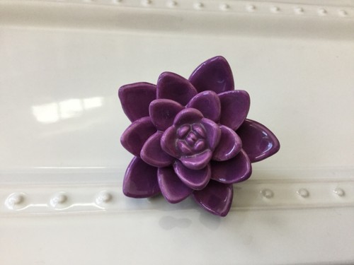 NEW! Nora Fleming Purple Succulent A205 “Get Growing” Flower Mini ...