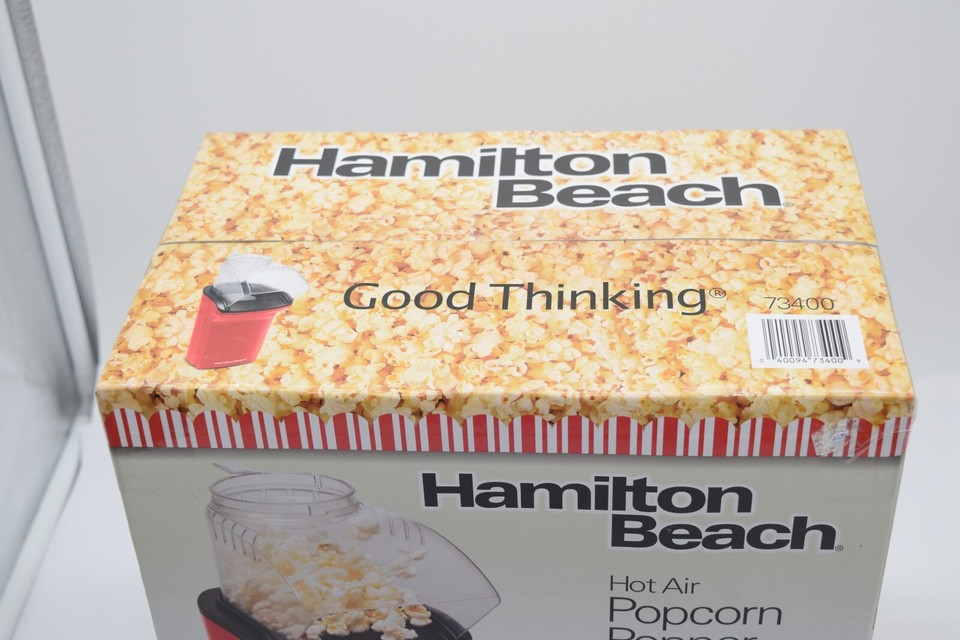 NEW SEALED Hamilton Beach Hot Air Popcorn Popper (Red) Sealed 73400 ...
