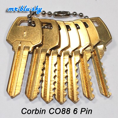 Corbin CO88 6 Pin Space and Depth Keys ~ DSD#614, CX6A | eBay