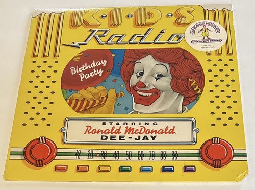 Vintage Ronald McDonald Dee-Jay 1980 Kids Radio Birthday Party Vinyl ...