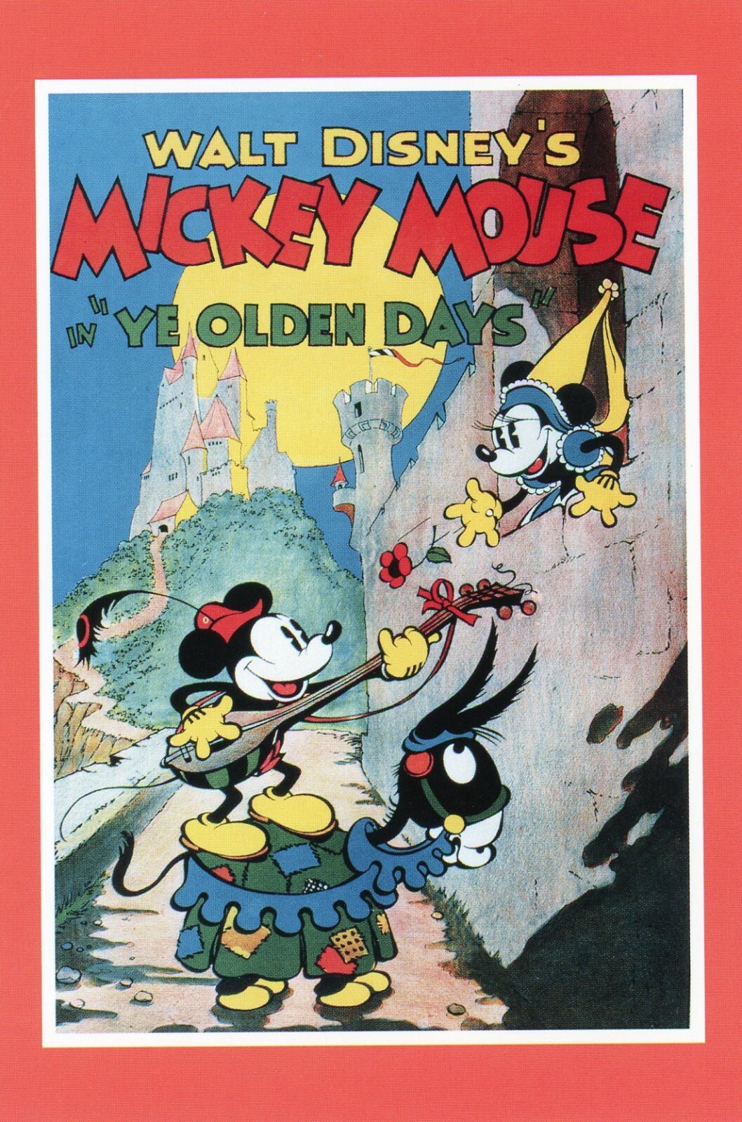 Ye Olden Days, 1933, with Disney's Mickey Mouse --New POSTCARD | eBay