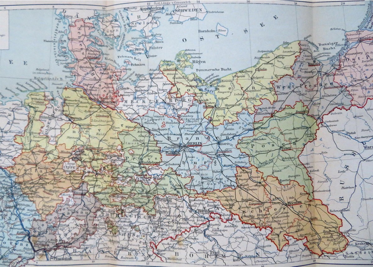 19th Century Map Of Prussia Prussia Map 19th Century Hi Res Stock