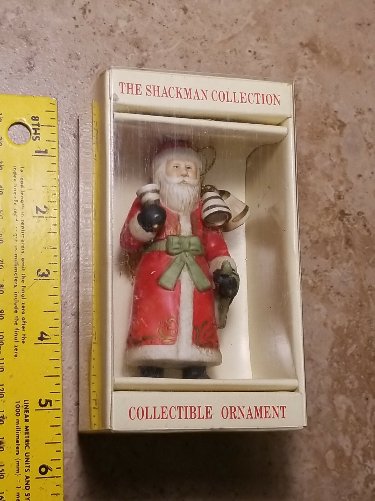 Vtg 1986 Schmid Santa Claus Christmas Tree Ornament The Shackman ...