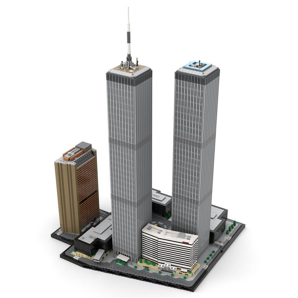 Custom MOC-177998 World Trade Center Complex 1:800 Scale Architecture ...