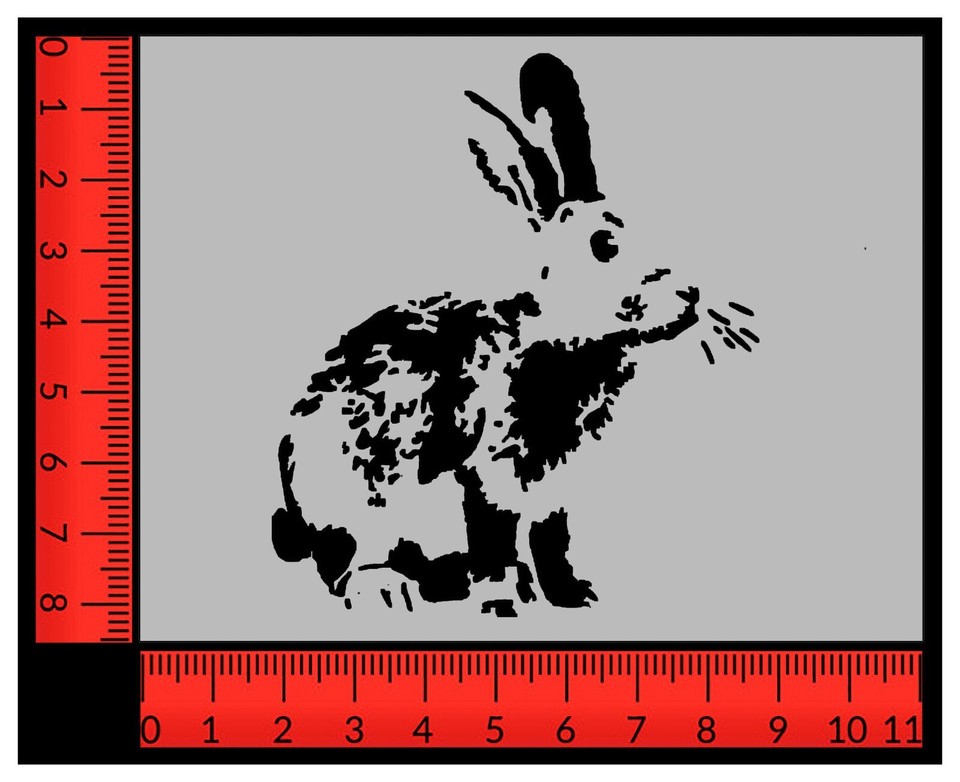 Detailed Bunny Rabbit 11" x 8.5" Custom Stencil FAST FREE SHIPPING | eBay