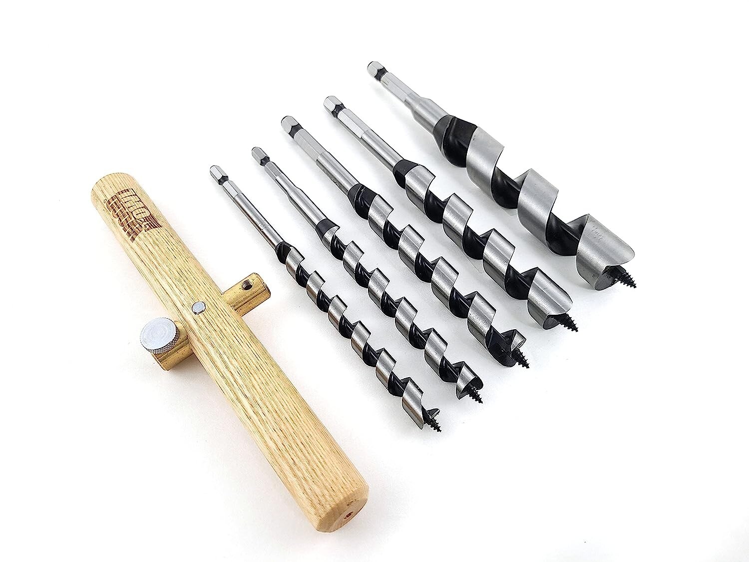 Bushcraft Survival Hand Auger Bit Settlers Wrench Set for Wood Drilling ...