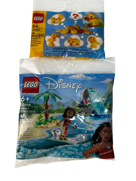 LEGO Disney Moana's Dolphin Cove Polybag Set (30646) and 30503 Build ...