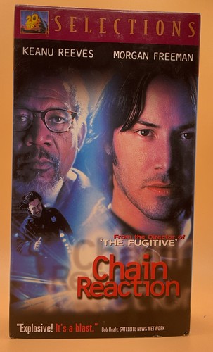 Chain Reaction VHS 1996, 2000 Keanu Reeves Morgan Freeman **Buy 2 Get 1 ...