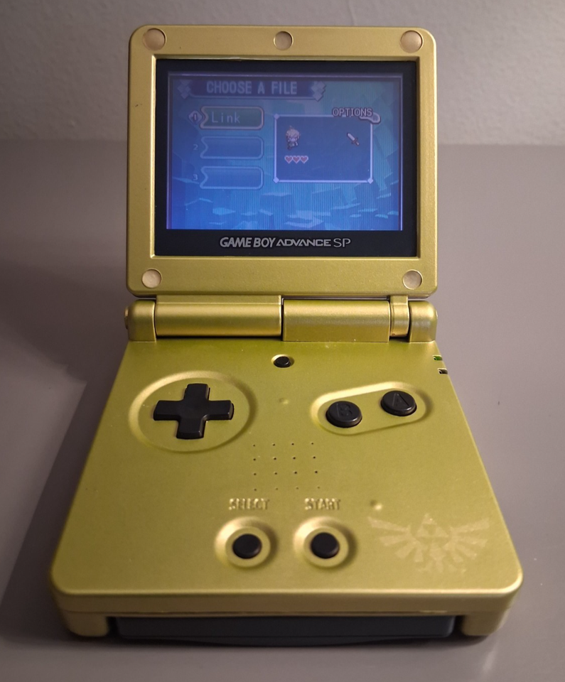 Nintendo Game Boy Advance SP Zelda Triforce Edition GBA AGS-001 ...