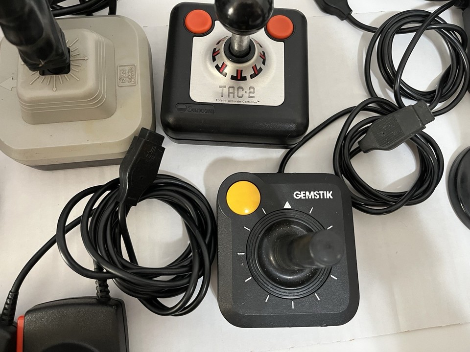LOT Vintage Atari Controllers Paddles Joysticks Slik Stic, Quick Shot ...