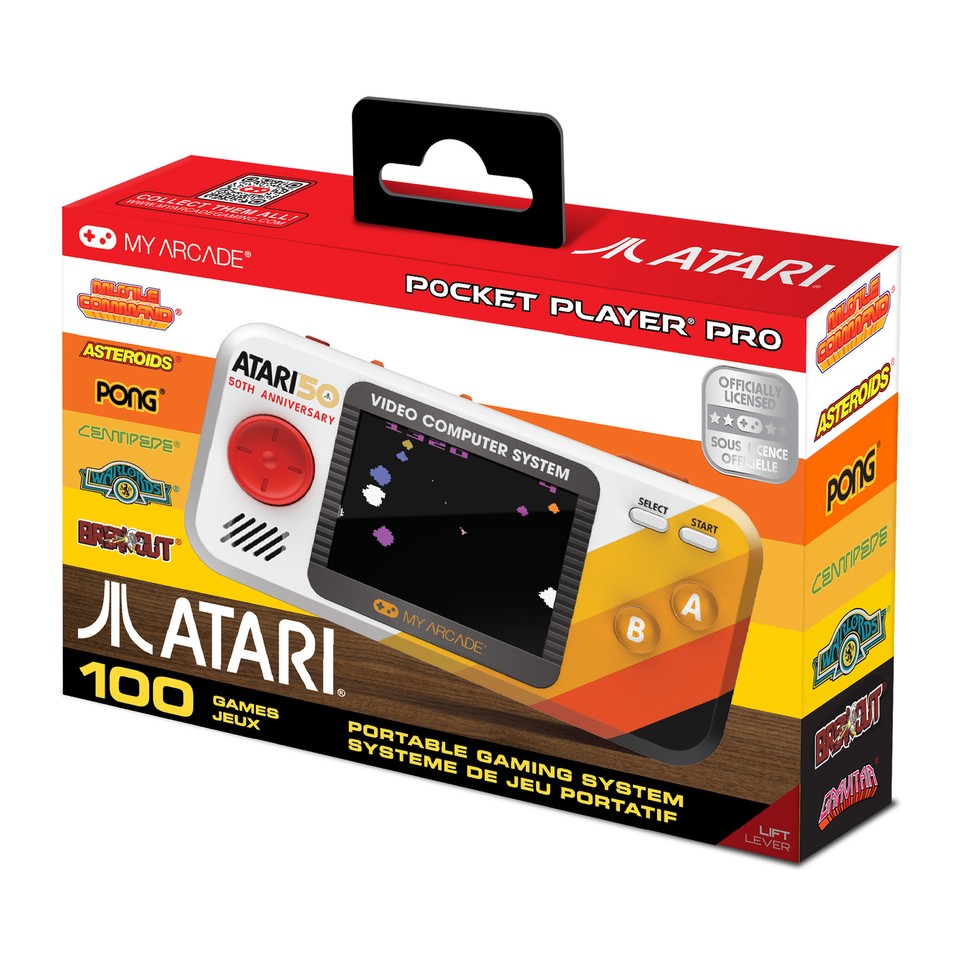 My Arcade Atari Pocket Player Pro: Portable Video Game System 100 Games ...