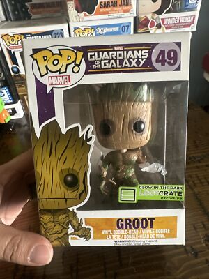 Funko Pop! Vinyl: Marvel - Groot - (Glow) - Loot Crate (LC) (Exclusive ...