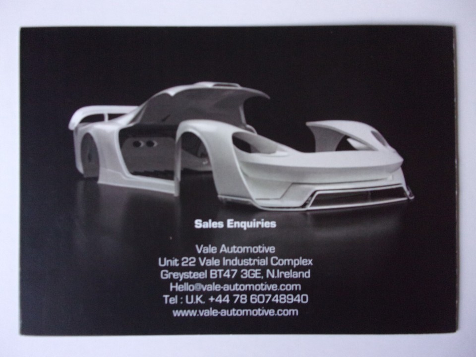 PORSCHE BOXSTER 986 GT1 Kit by VALE AUTOMOTIVE orig UK Mkt Sales ...