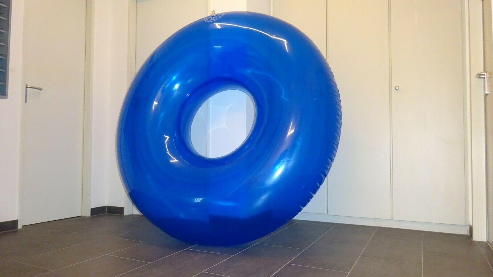 Huge Inflatable Blue Transp Swim Ring 5 feet+ (1.5m+) Pooltoy big ...