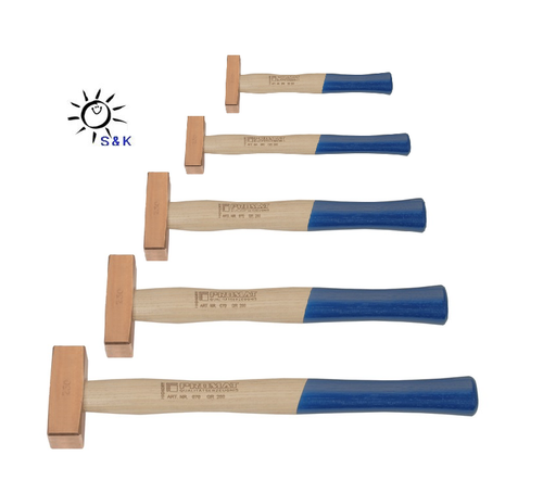 PROMAT Kupferhammer mit Stahlringkeil und Hickorystiel Hammer Kupfer | eBay