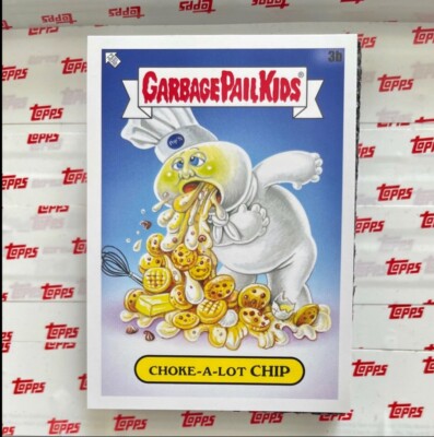 2021 Topps Garbage Pail Kids GPK Food Fight CHOKE-A-LOT CHIP Card #3b ...