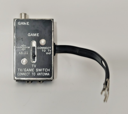 Vintage Computer Atari Game to TV Antenna Switch Adapter VHF Connection ...