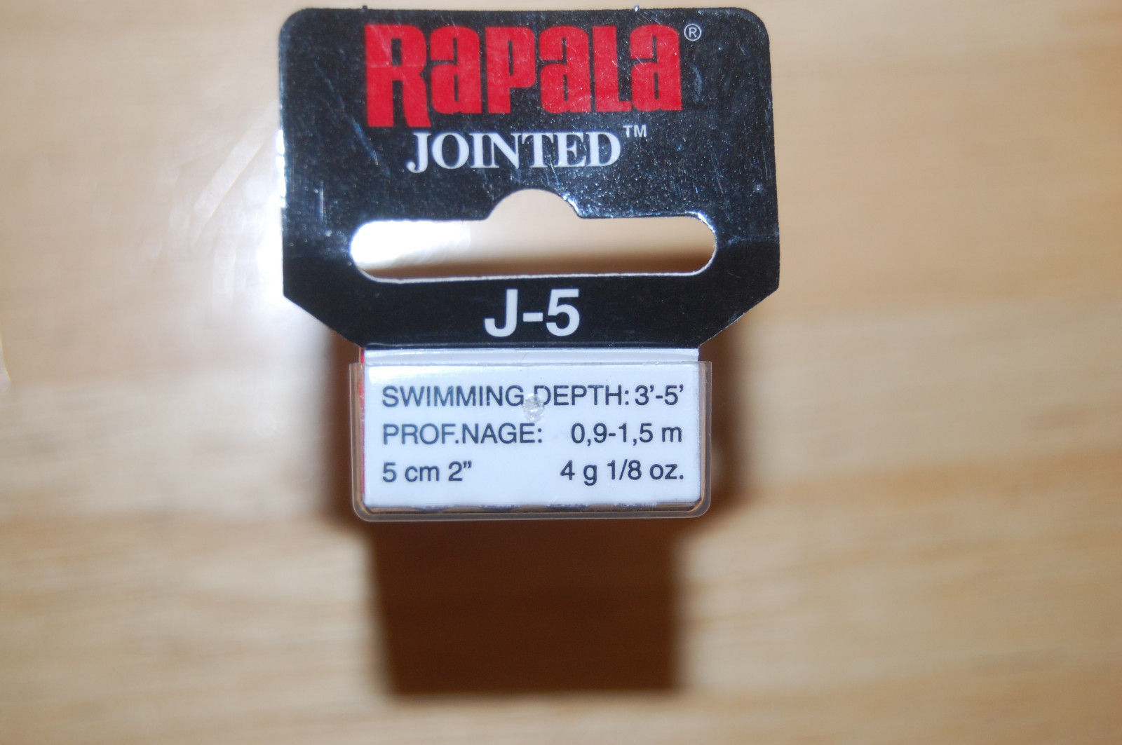 3 lures rapala jointed j-5 j05 s silver floating minnow lure 2" 1/8 oz ...